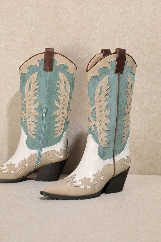 Idaly Boot, Blue – Posh & P Boutique